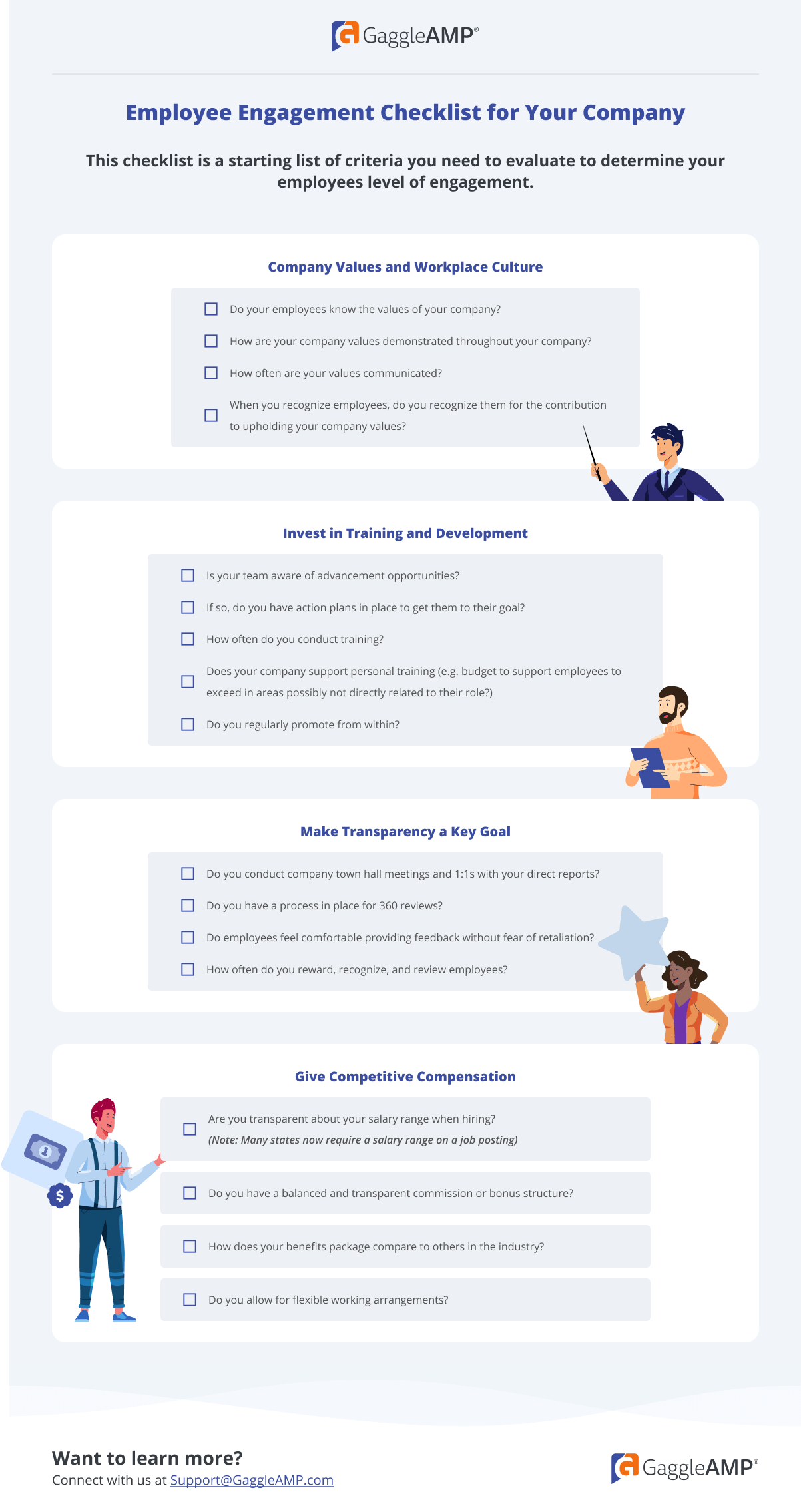 How to Improve Engagement: A Practical Employee Checklist